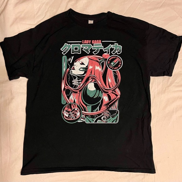 Gildan | Shirts | Chromatica Lady Gaga Japanese Style Tee | Poshmark